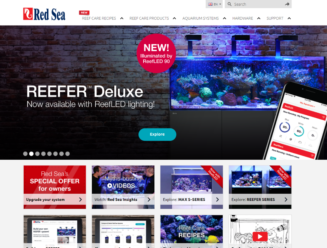Red Sea coral reef & marine Aquarium systems complete reef solutions